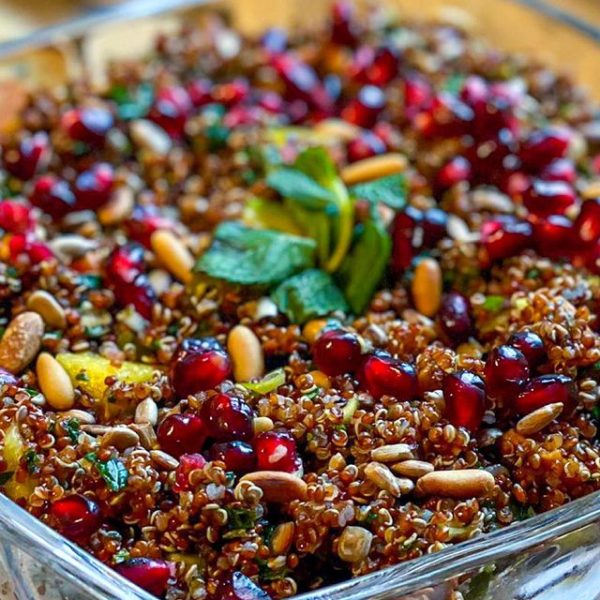 Red Quinoa Salad with Sweet Potato & Pomegranate (15 Min) - The Best ...